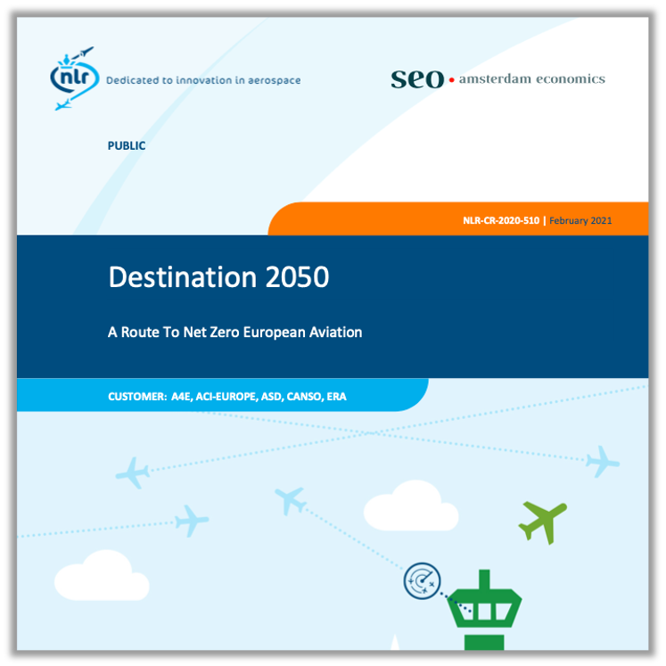 Report - Destination 2050: A route to net zero European aviation | 2021