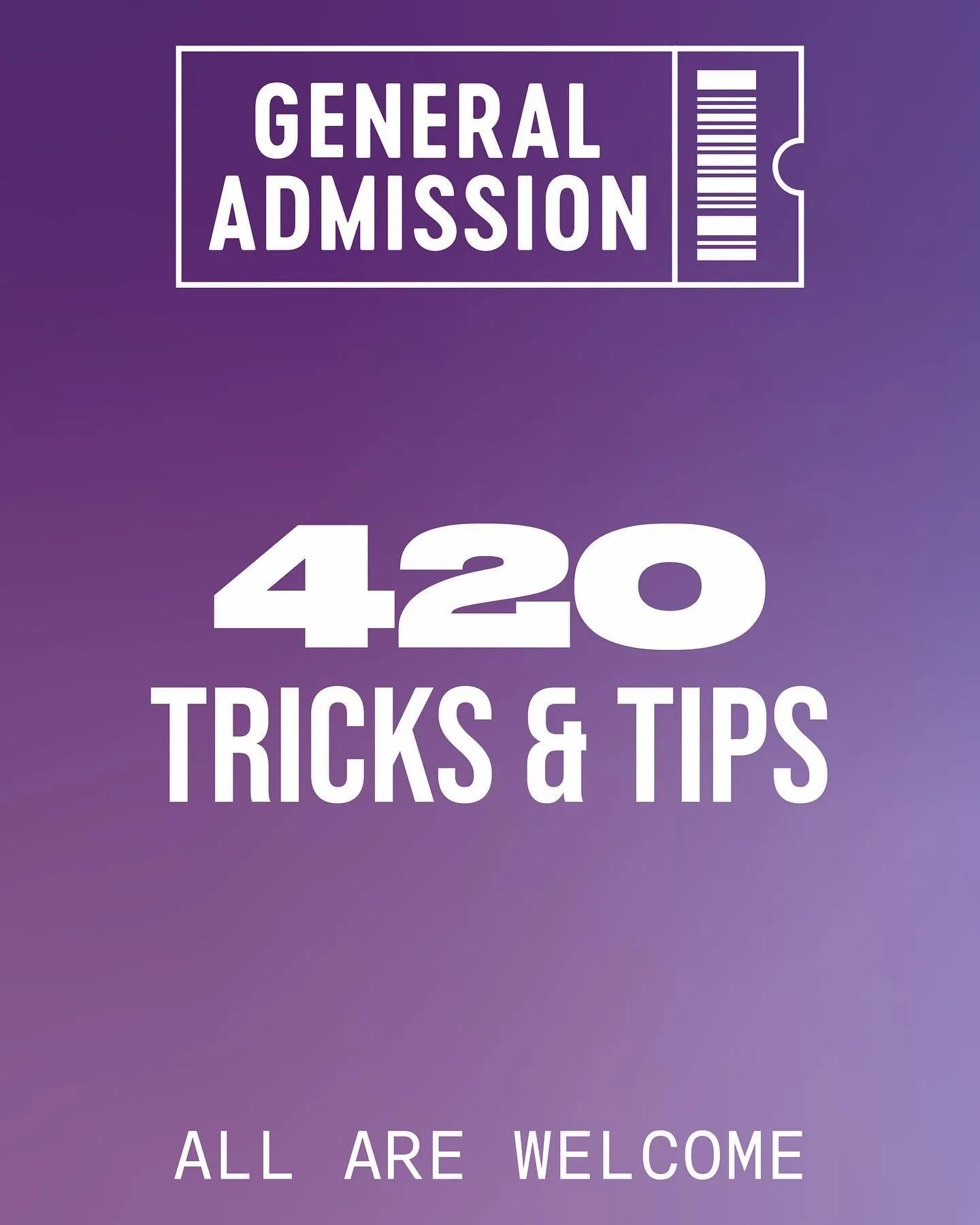 General Admission Cannabis. Slide into the DMs