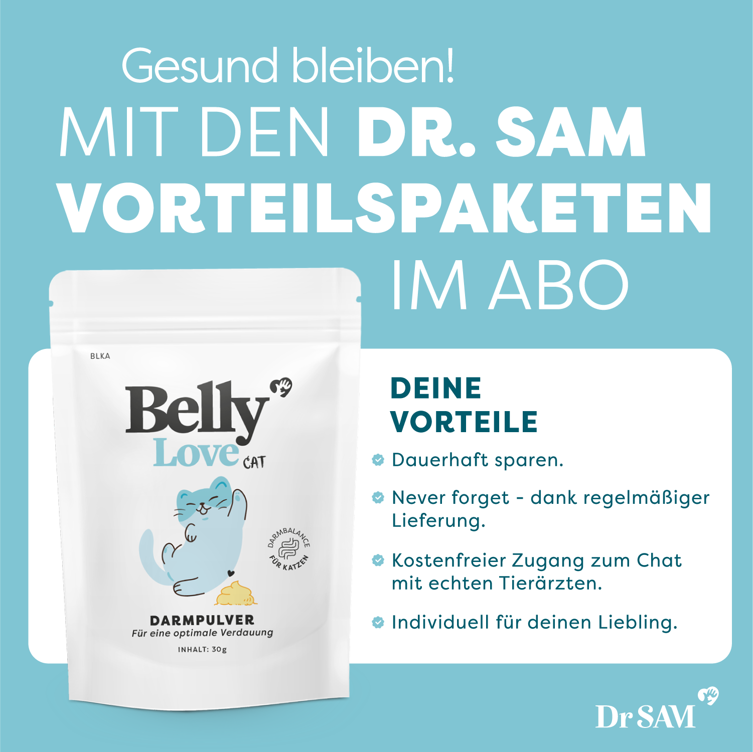 BellyLove Cat | Dr. SAM: Natürliche Hilfe bei Magenproblemen