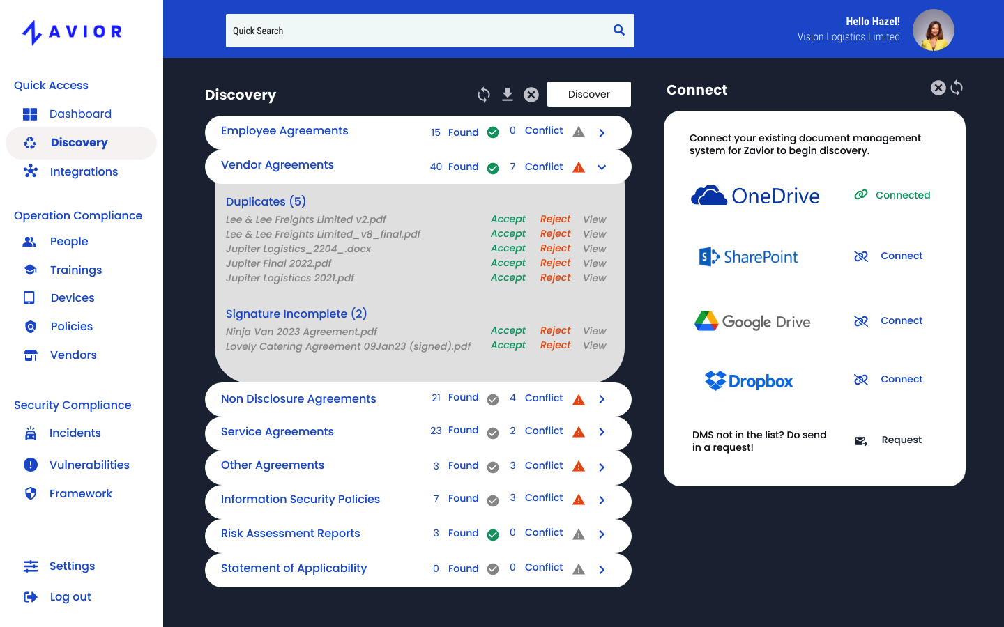 Zavior - Compliance & Cybersecurity Simplified