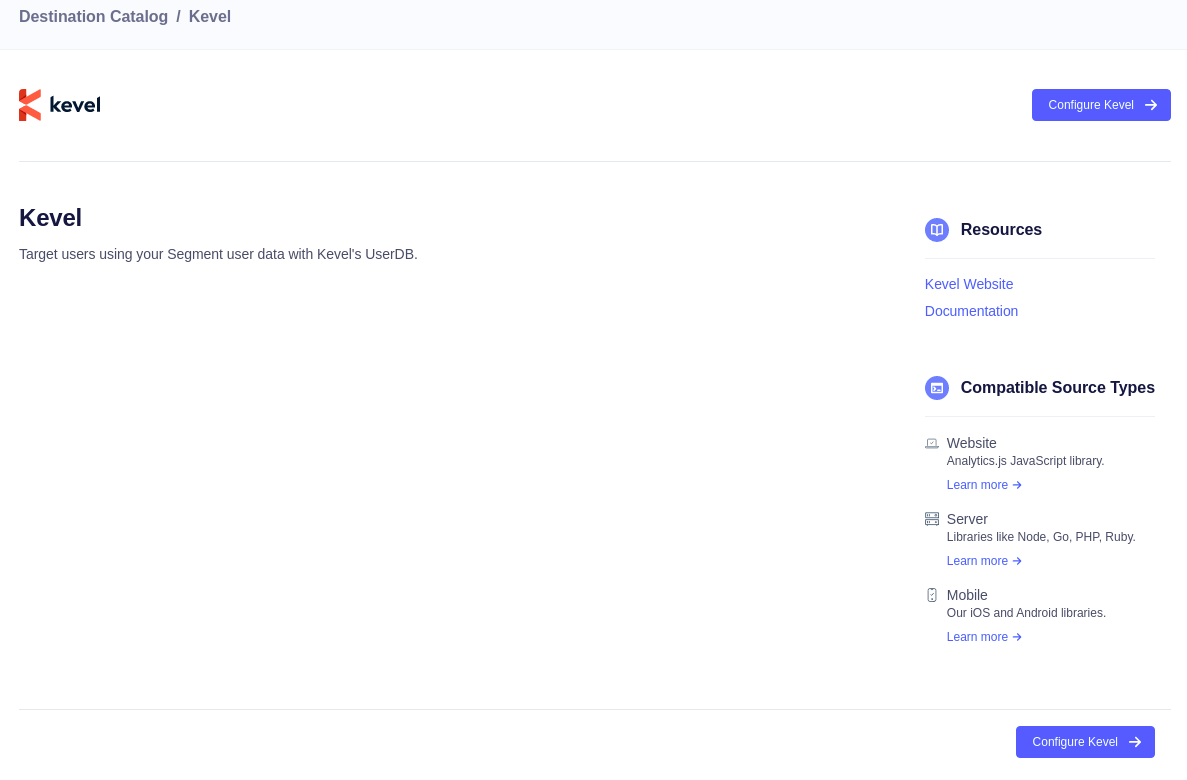Announcing Kevel's Segment Integration