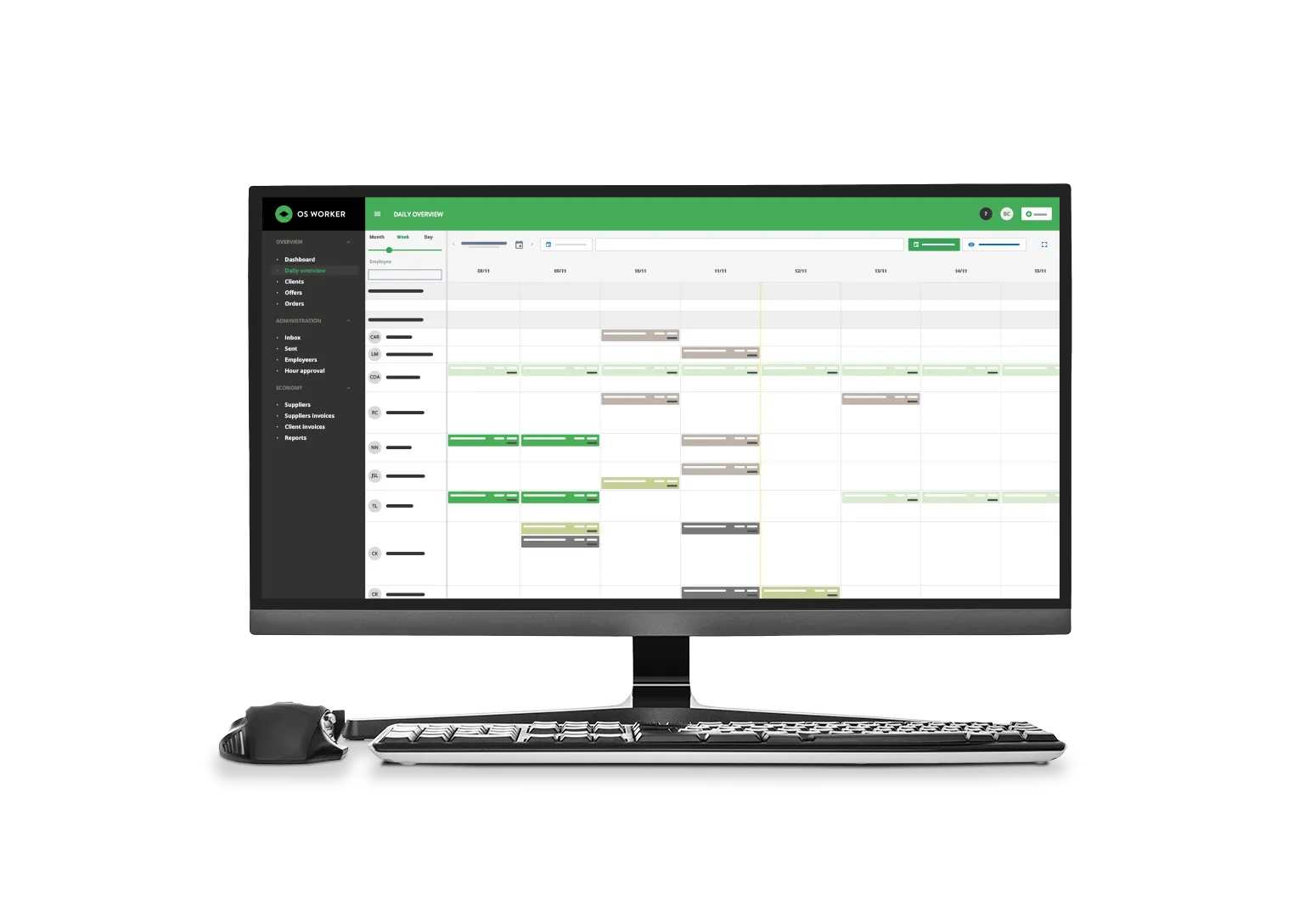 OS Worker Scheduler - Calendar function with scheduler for craftsmen