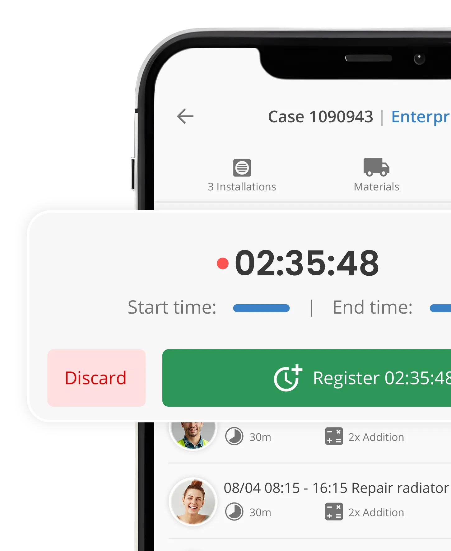 OS Worker Hour Registration - Try the start/stop timer and connect with ...