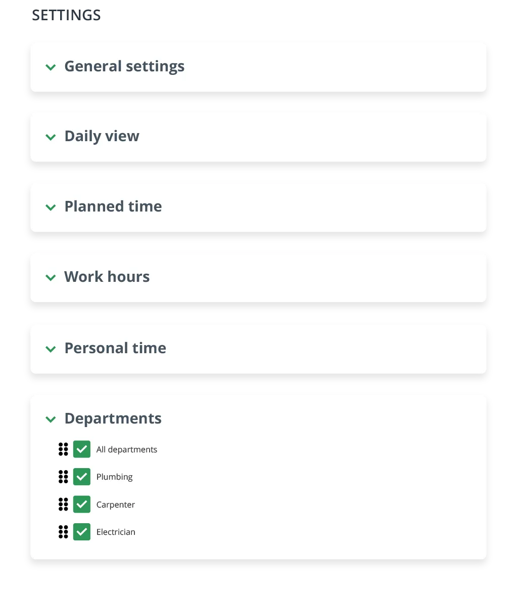 OS Worker Scheduler - Calendar function with scheduler for craftsmen