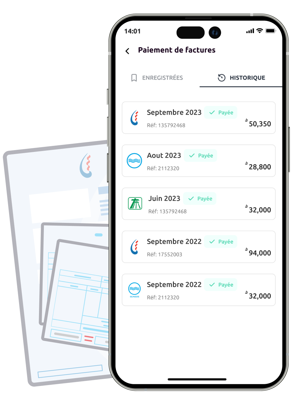 Paiement de vos factures STEG & SONEDE