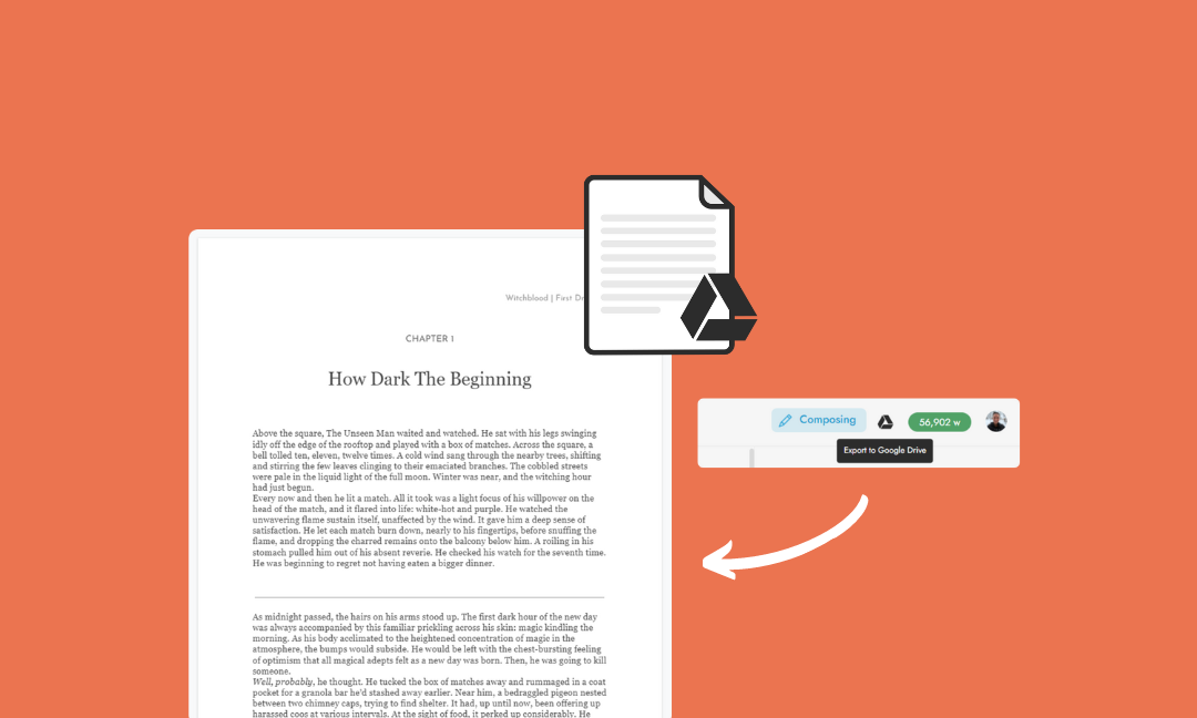 Introducing one-click exporting to Google Drive from First Draft Pro