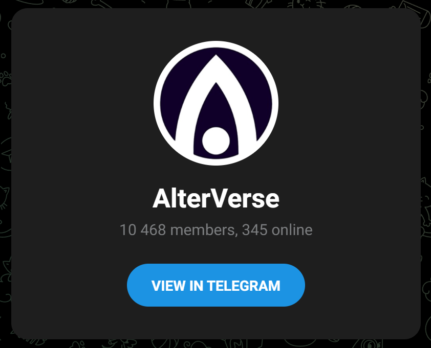 AlterVerse is Leaving Telegram, To Protect Our Community - AlterVerse Game Creator