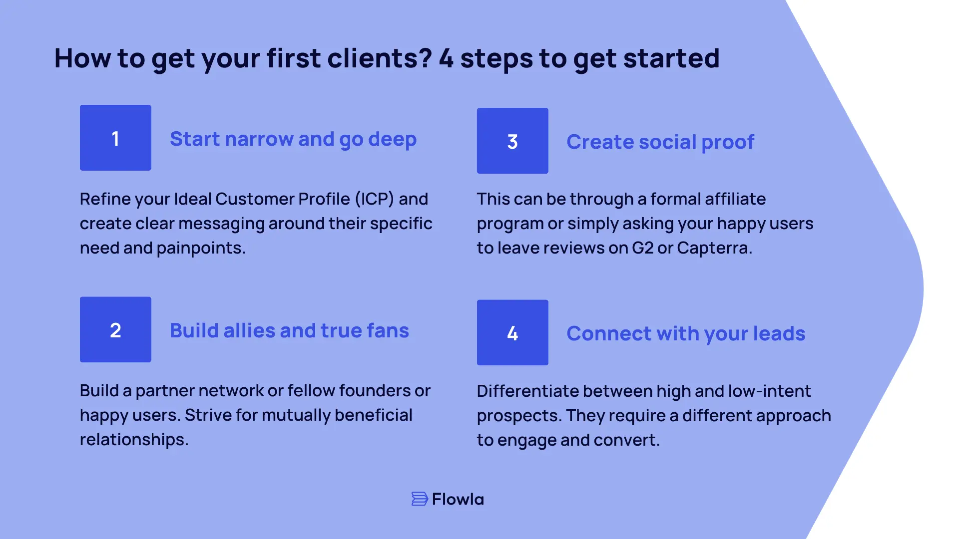 How to Get Your First Customers, Step by Step — The Flowla Story