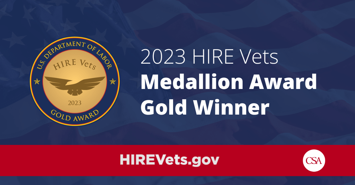 CSA Recognized for Veteran Hiring and Retention Efforts by the ...