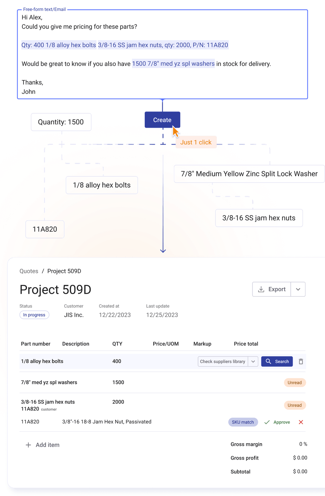 BoltWise - Automated Fastener Quoting