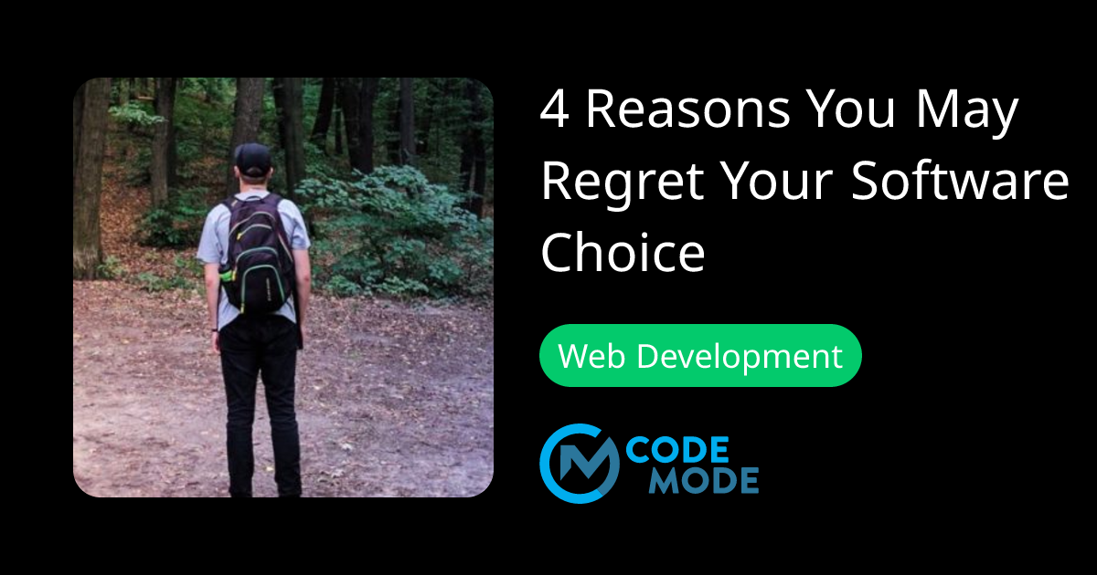 4 Reasons You May Regret Your Software Choice | Web Development ...