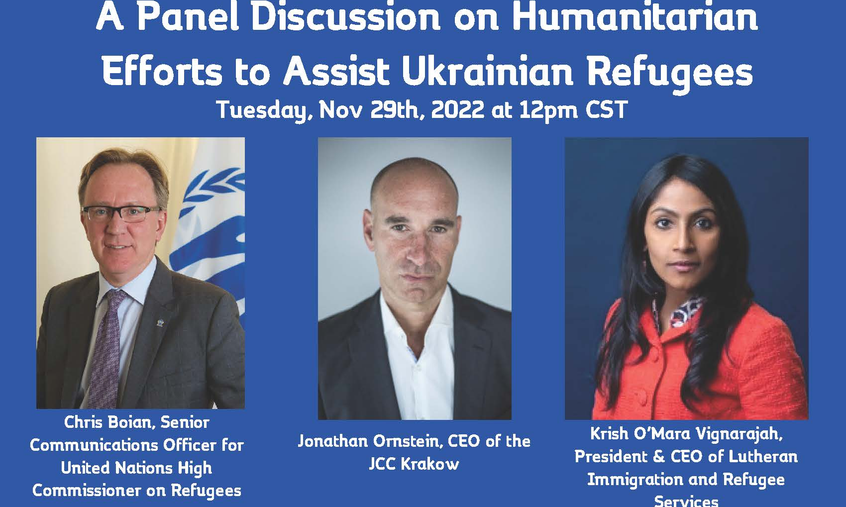 Nov 29: A Panel Discussion on Humanitarian Efforts to Assist Ukrainian ...