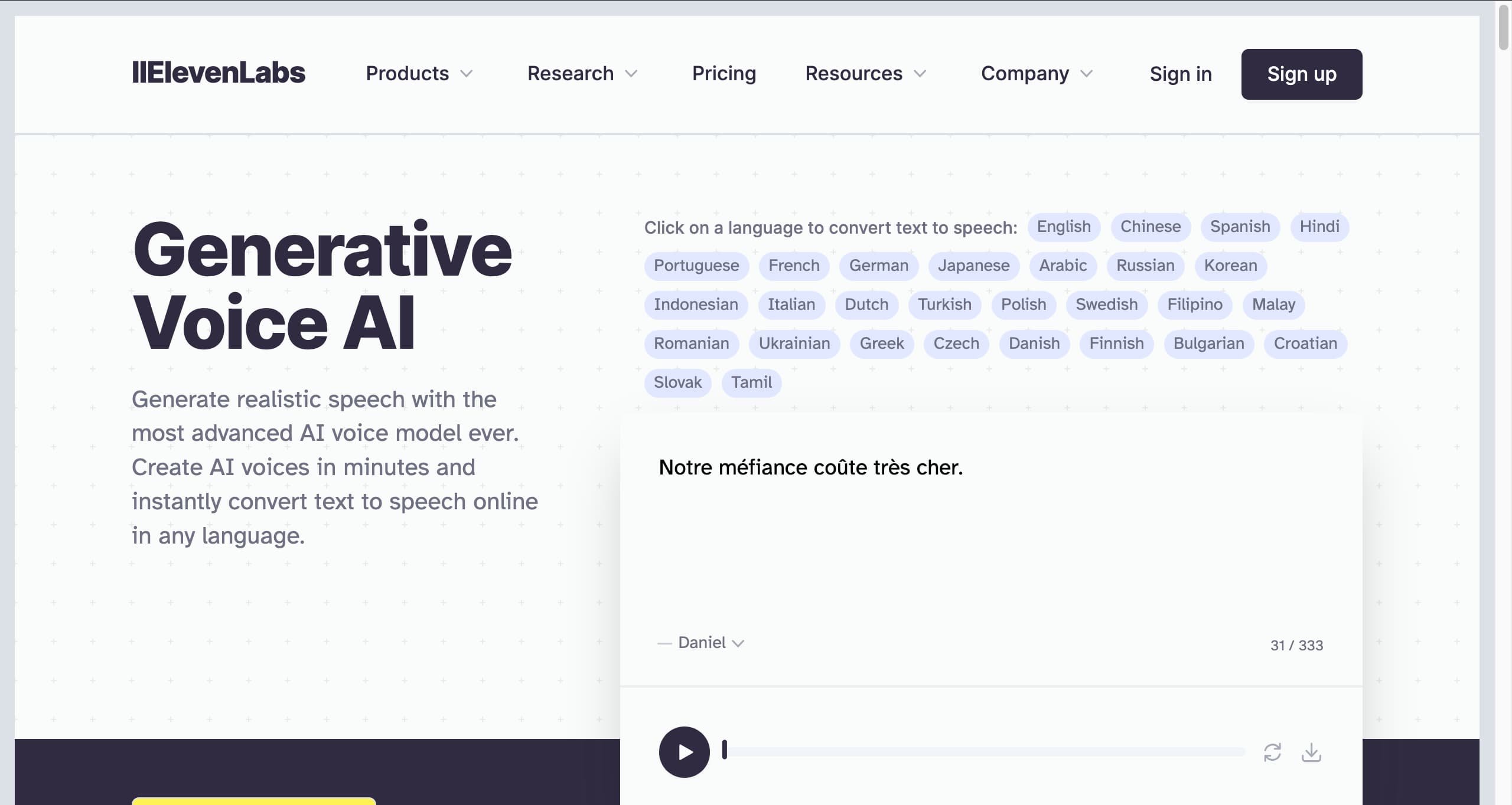 Découvrez l'intelligence artificielle ElevenLabs - Avis, Prix et ...