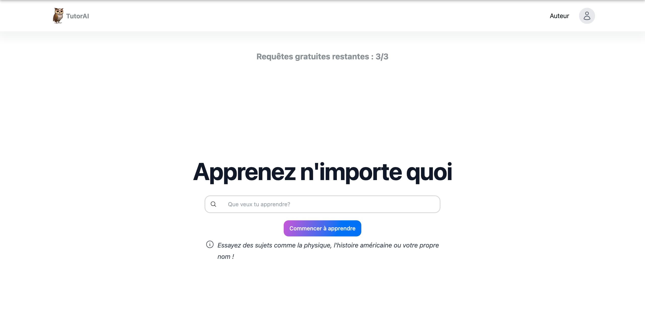 TutorAI - Avis, Prix et Fonctionnalités