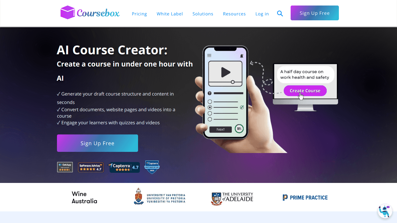 Découvrez l'intelligence artificielle Coursebox - Avis, Prix et Fonctionnalités