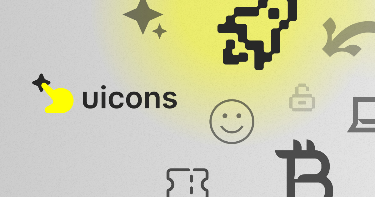 uicons – An unusual icon library to make your projects unique.