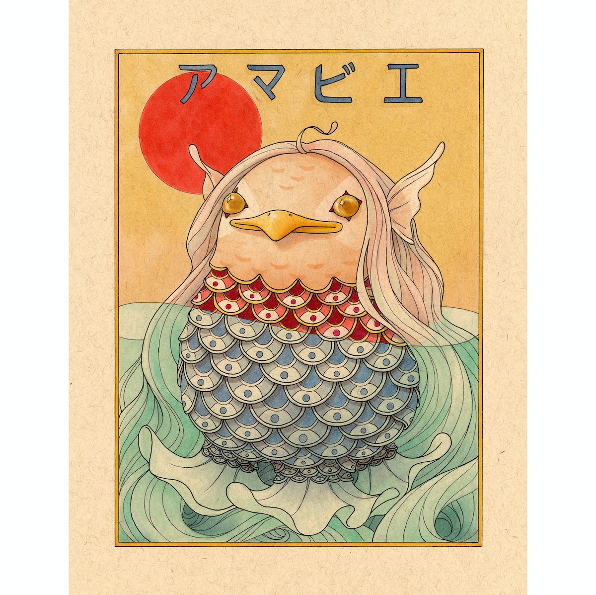 16 Artist Interpretations of Amabie, a Mythical Japanese Creature Said ...