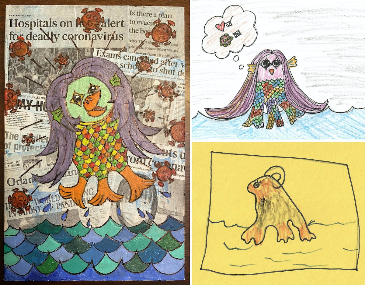 16 Artist Interpretations of Amabie, a Mythical Japanese Creature Said ...