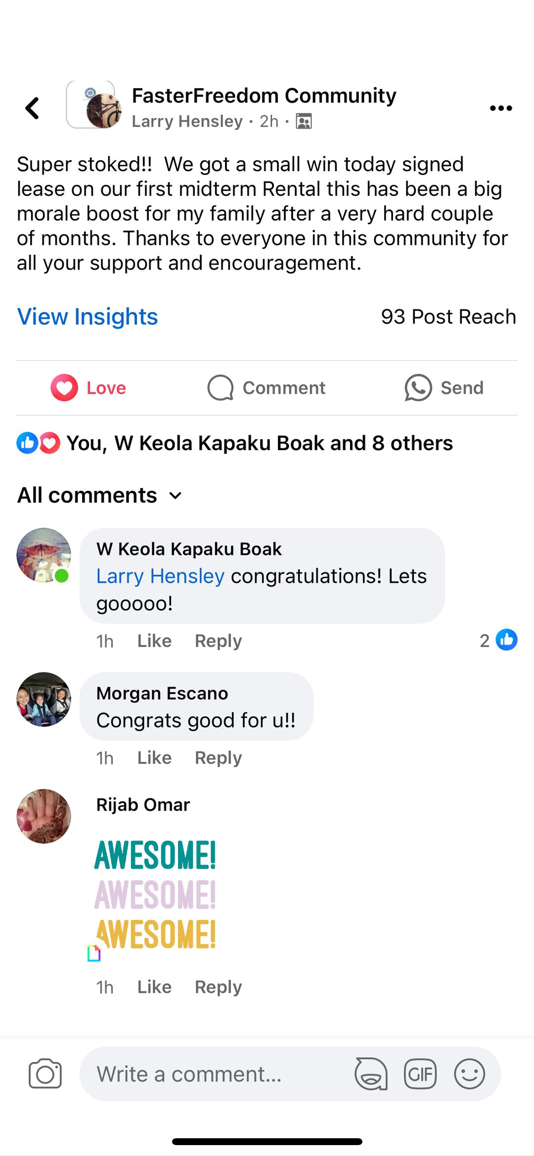 Faster Freedom | Programs