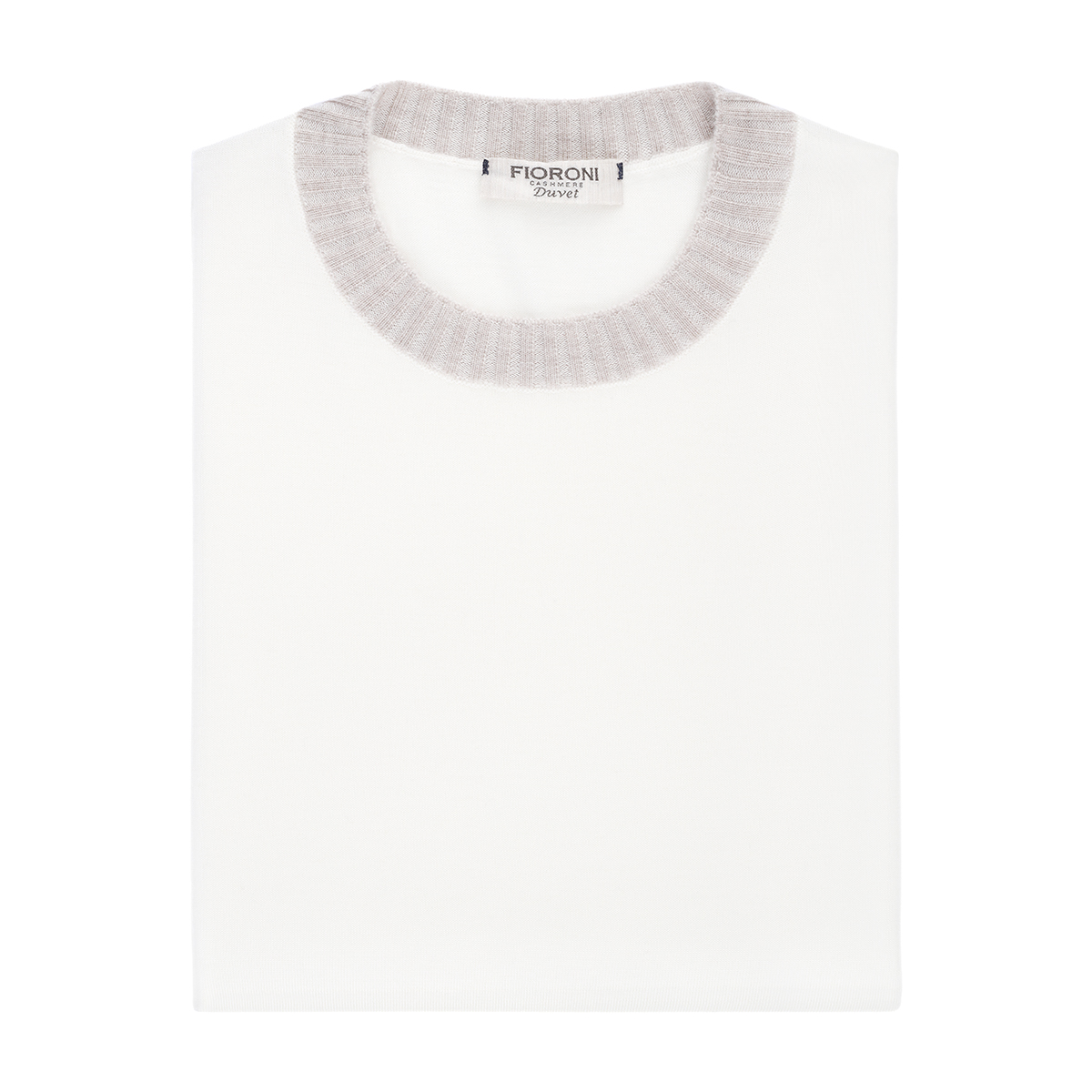 Pure cashmere "DUVET" crew neck with vanisé workmanship | Maglificio ...