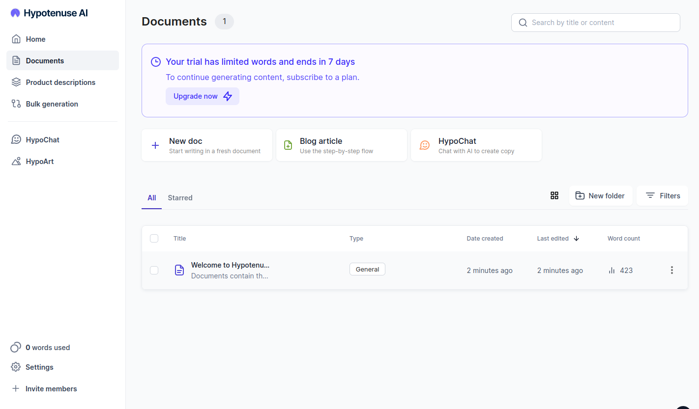 Hypotenuse AI: Streamline Your Content Creation – BestGenTools