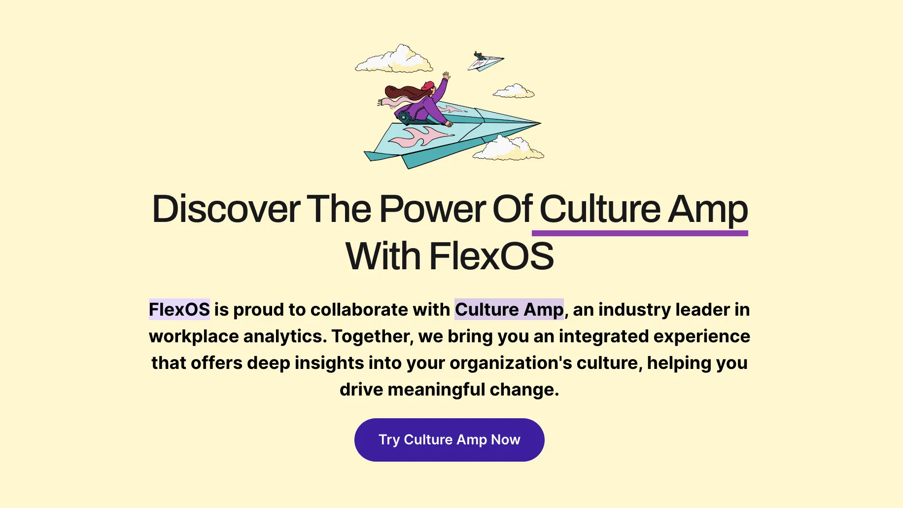Experience Culture Amp with FlexOS