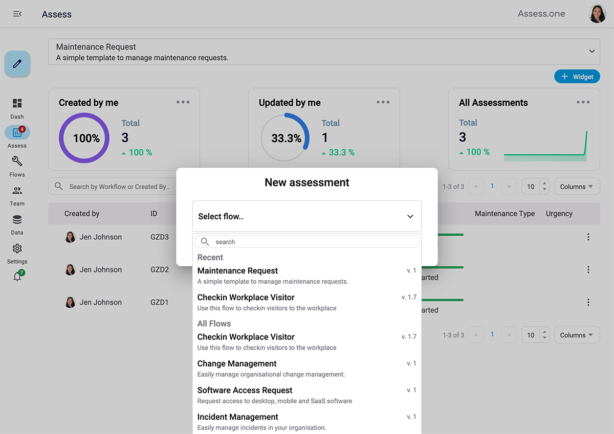 Assess.one | The No-Code Workflow Platform