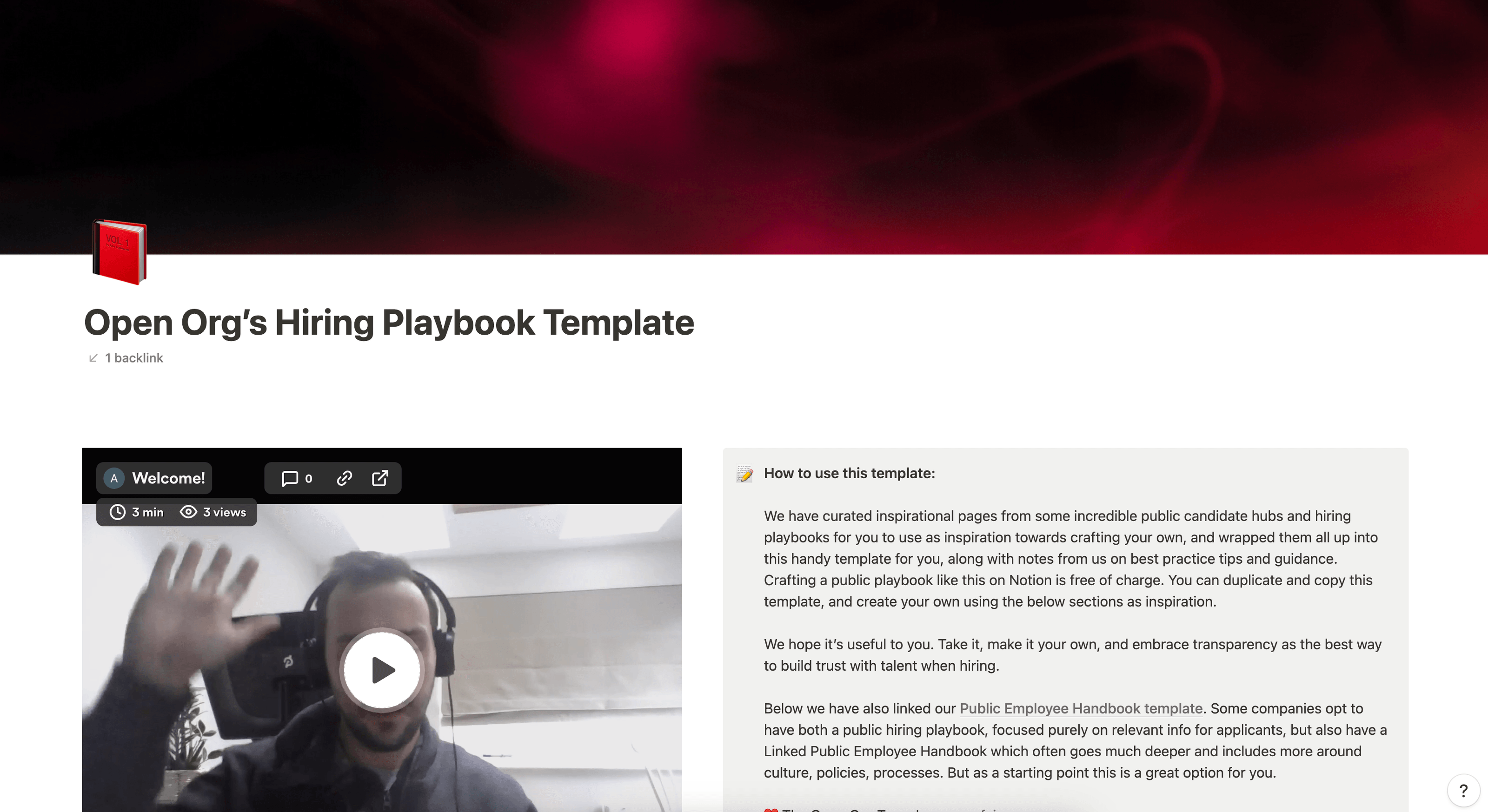 Open Org's The Open Hiring Playbook