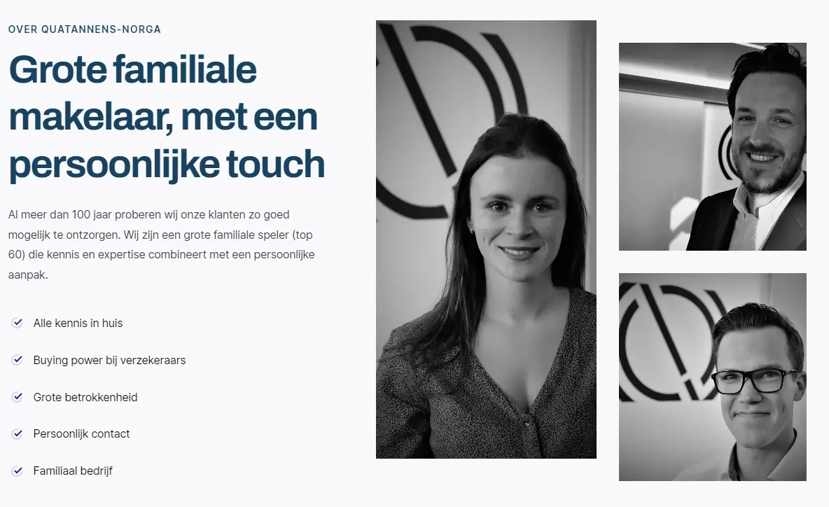 Maak kennis met Quatannens-Norga | Verzekeringen