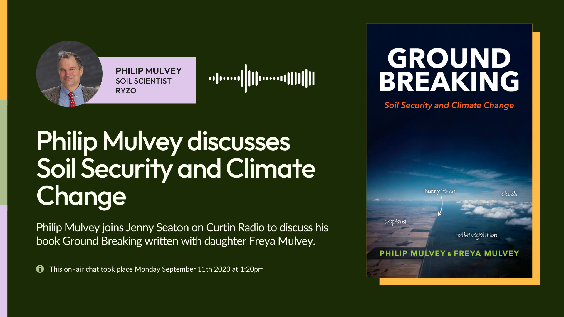 Philip Mulvey discusses Soil Security and Climate Change