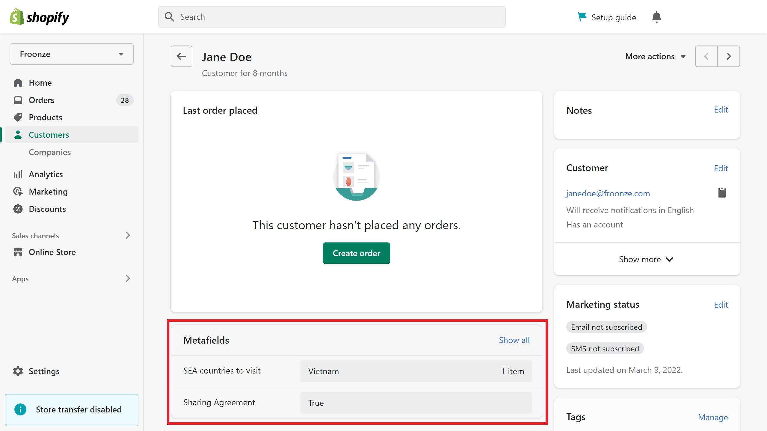 How to use metafields in Shopify and segment your customers - Froonze