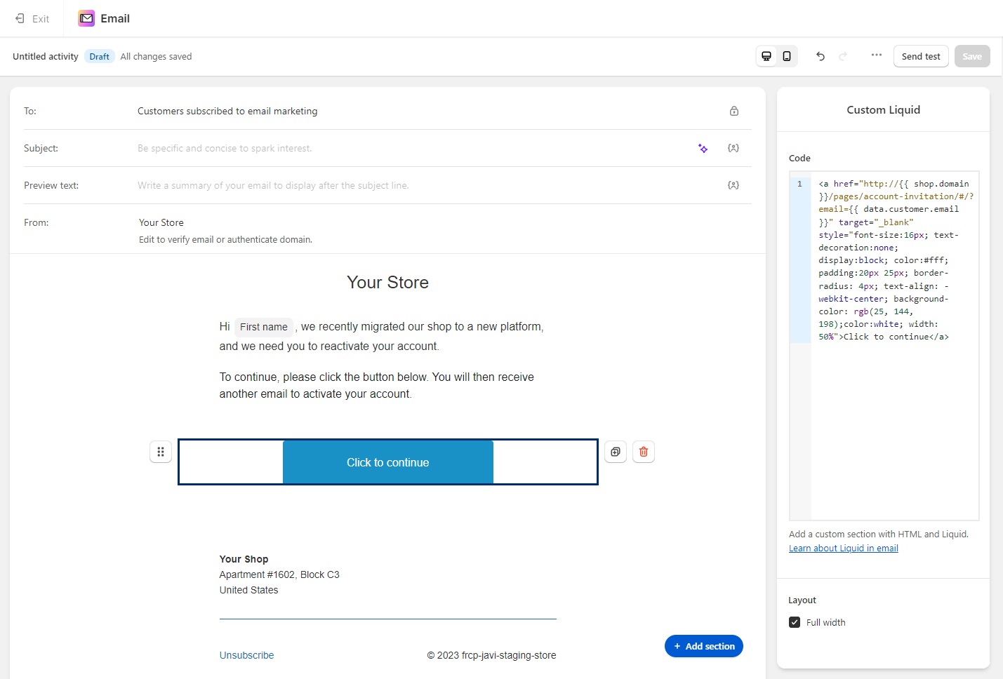 How to send bulk account invite on Shopify for free - Froonze