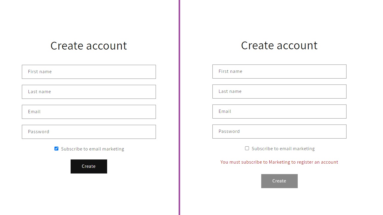 Shopify Email Marketing: Require marketing consent during registration ...