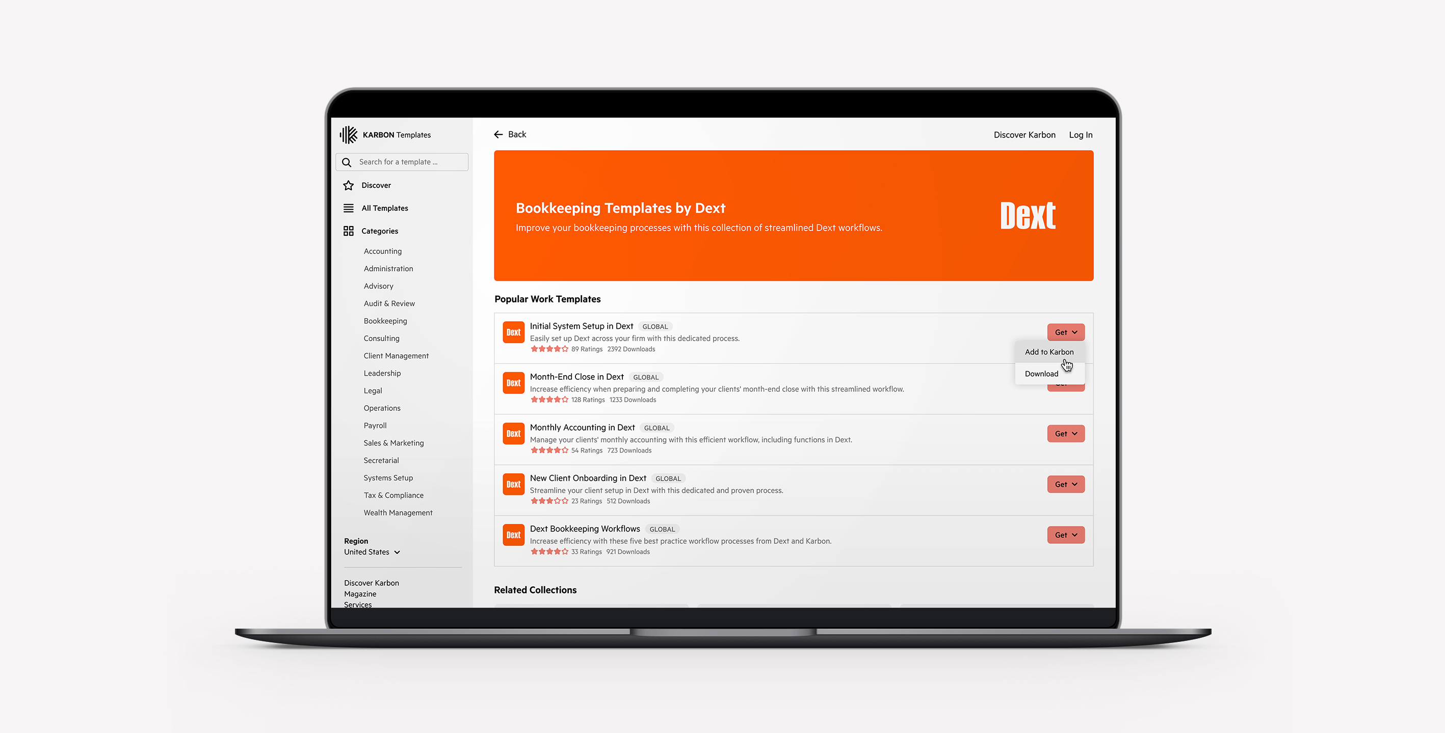Karbon Template Marketplace