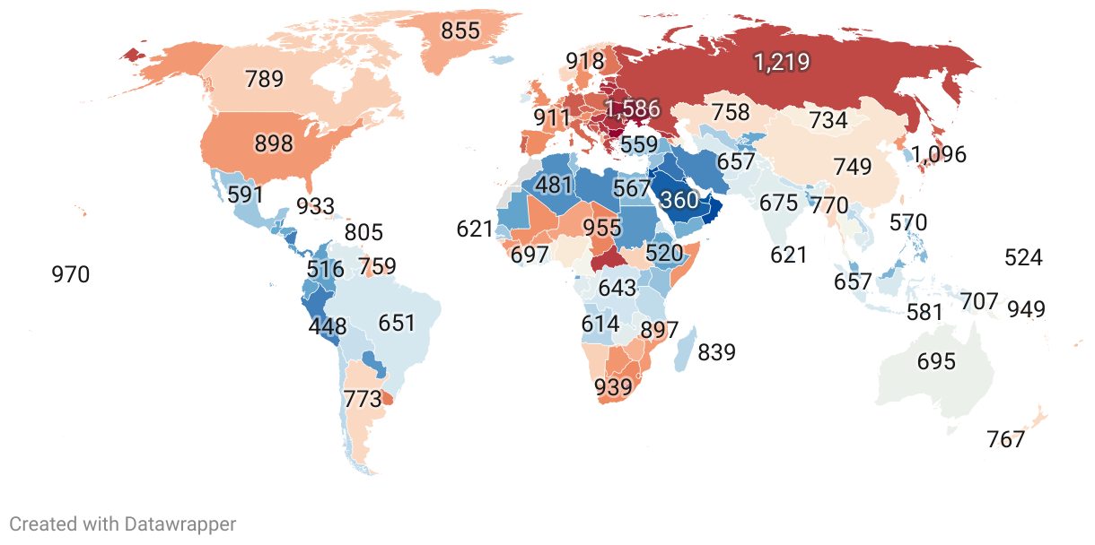 Death Rate By Country 2024