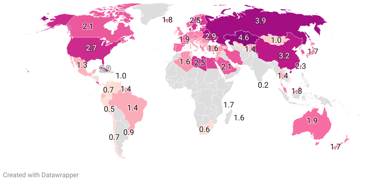 Divorce Rates by Country 2024