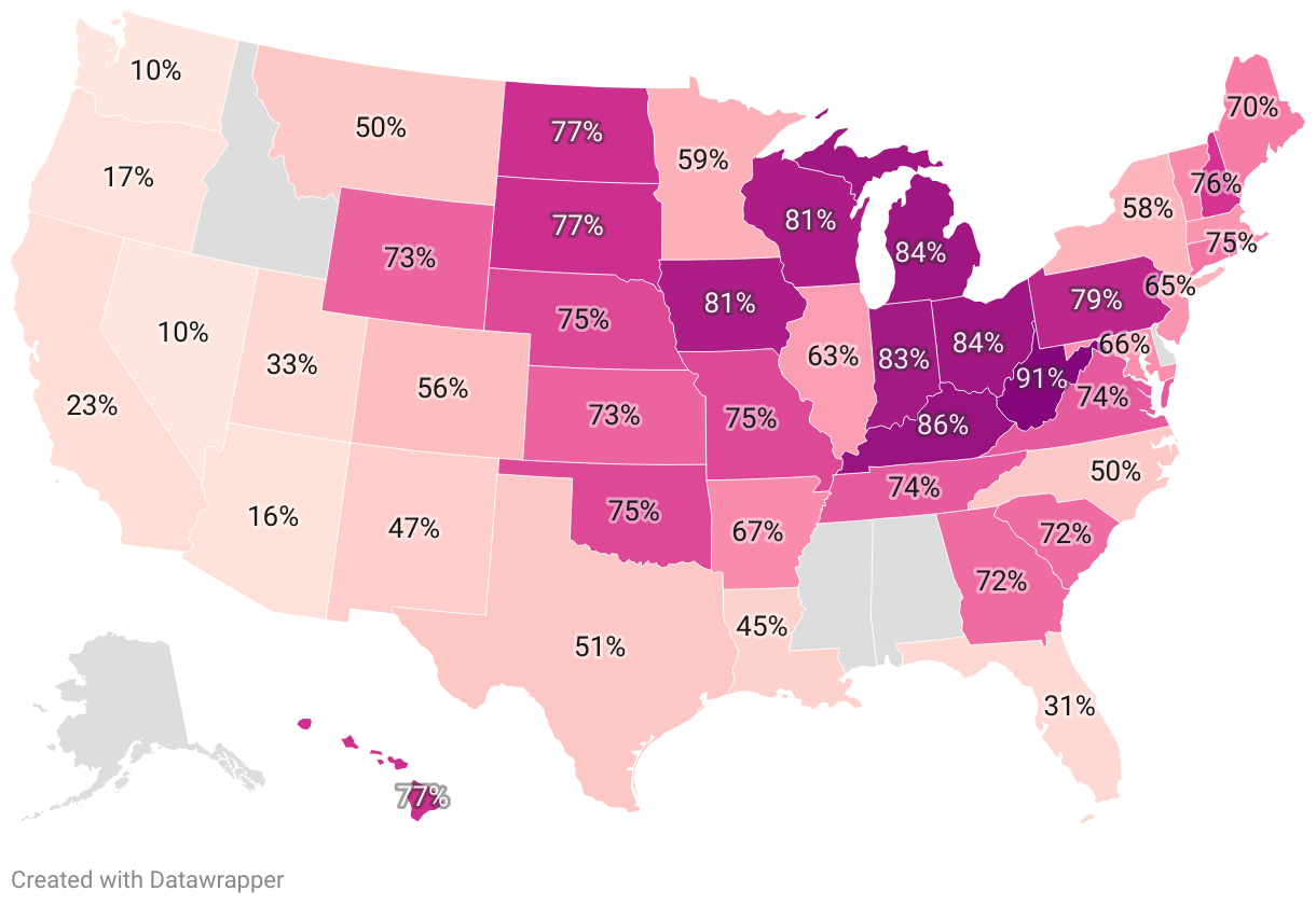 Circumcision Rate by State 2024