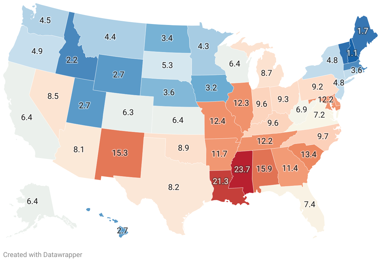 Murder Rate By State 2024