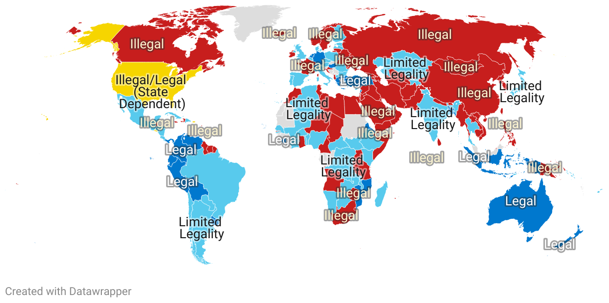 Countries Where Prostitution Is Legal 2024