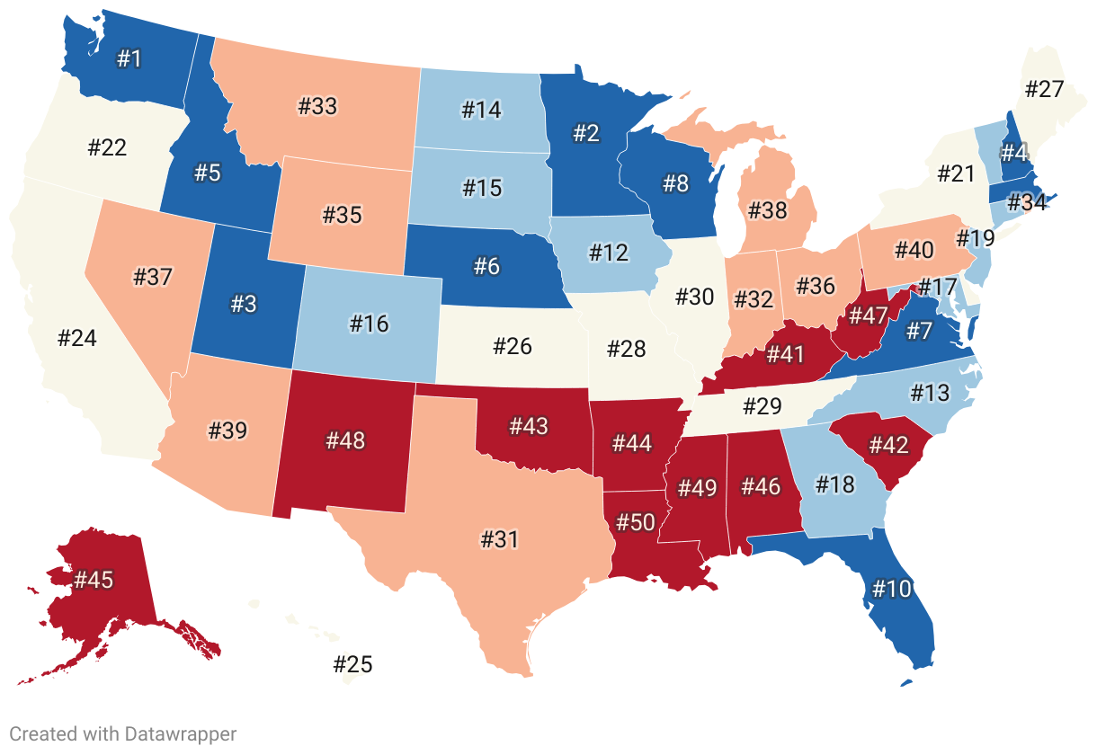 Quality Of Life By State 2024