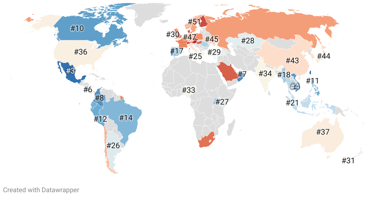 Friendliest Countries 2024