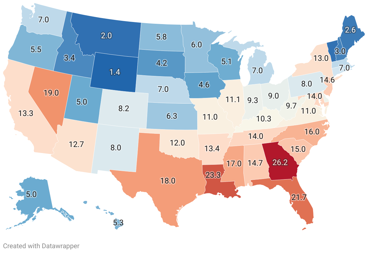 HIV Rates By State 2024