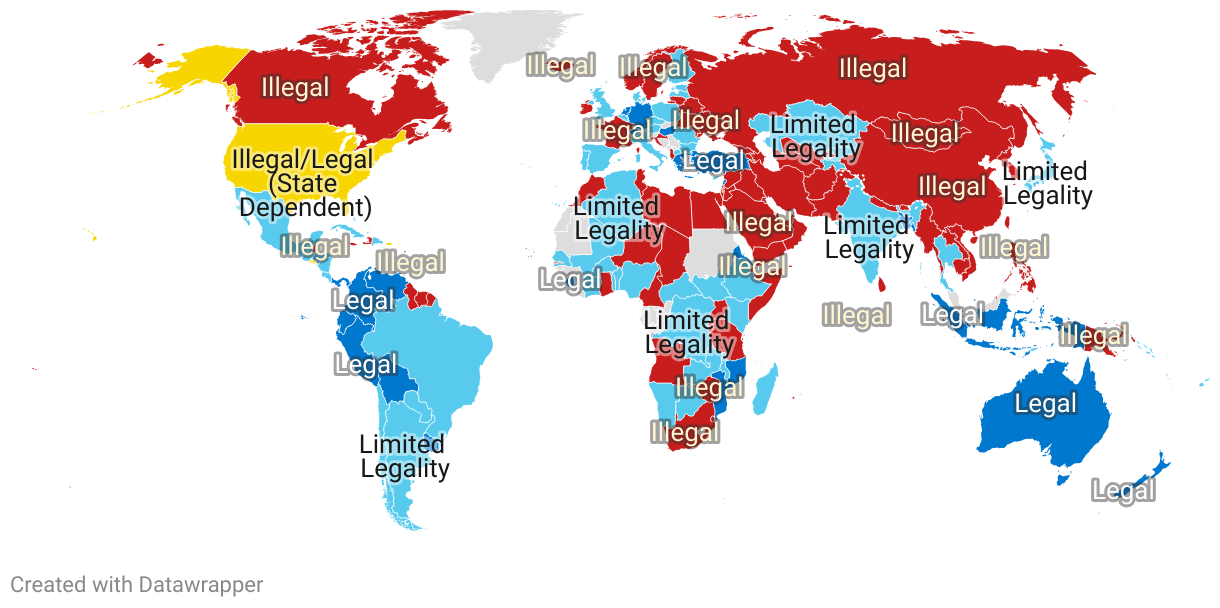 Countries Where Prostitution Is Legal 2024