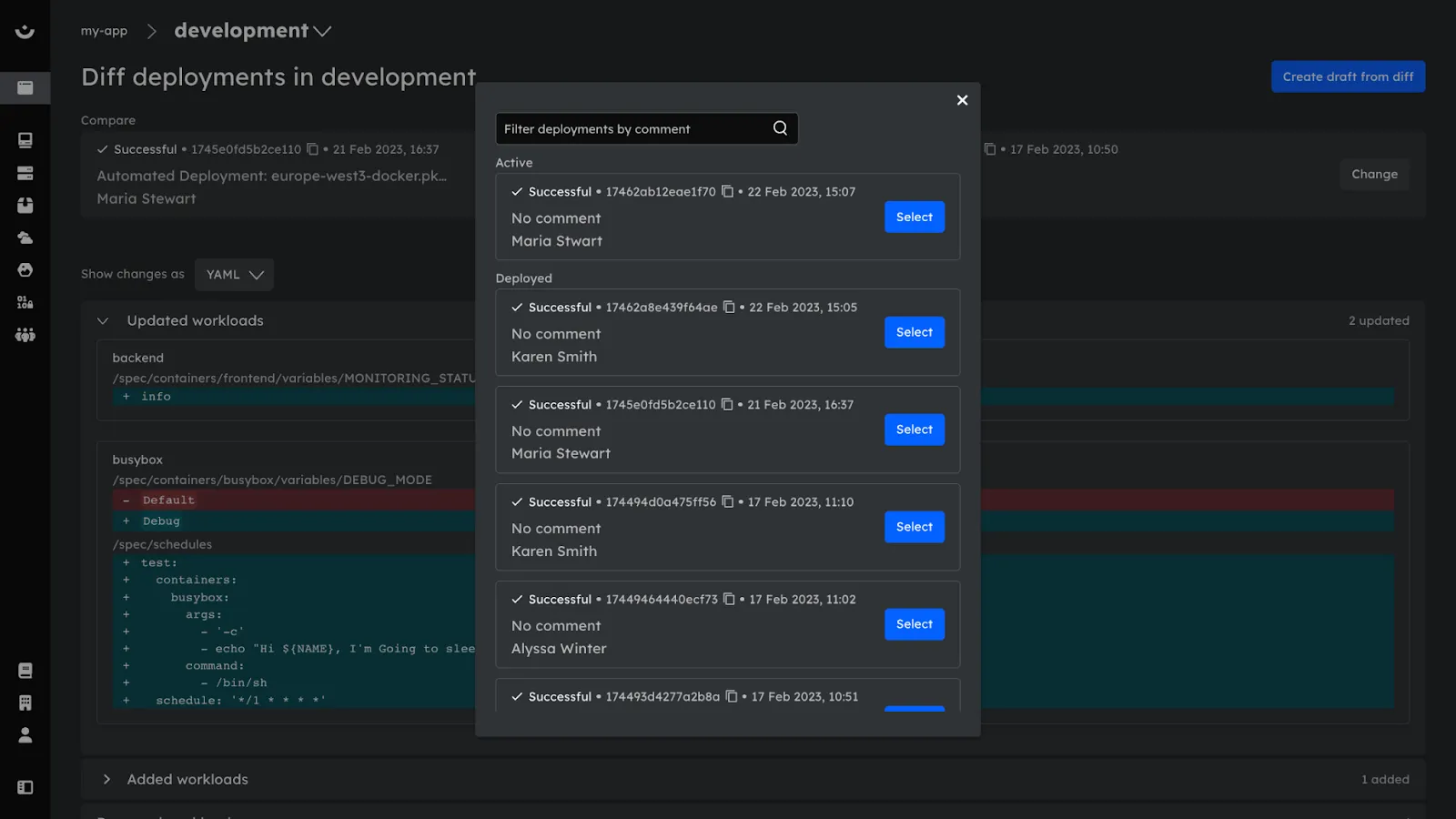 Spot the Difference: Introducing Humanitec's Improved Deployment Diff ...