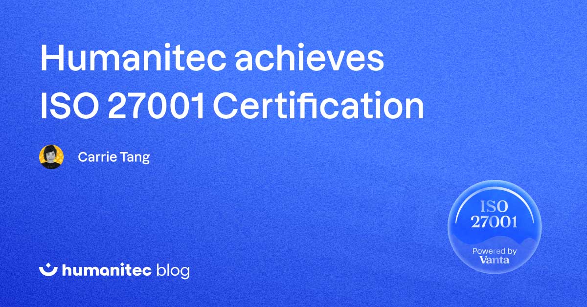 Humanitec achieves ISO 27001 certification | Humanitec