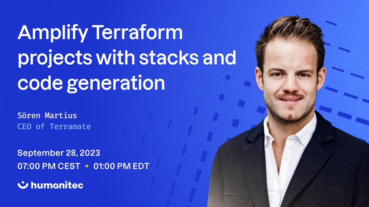Webinar: Amplify Terraform projects with stacks and code generation