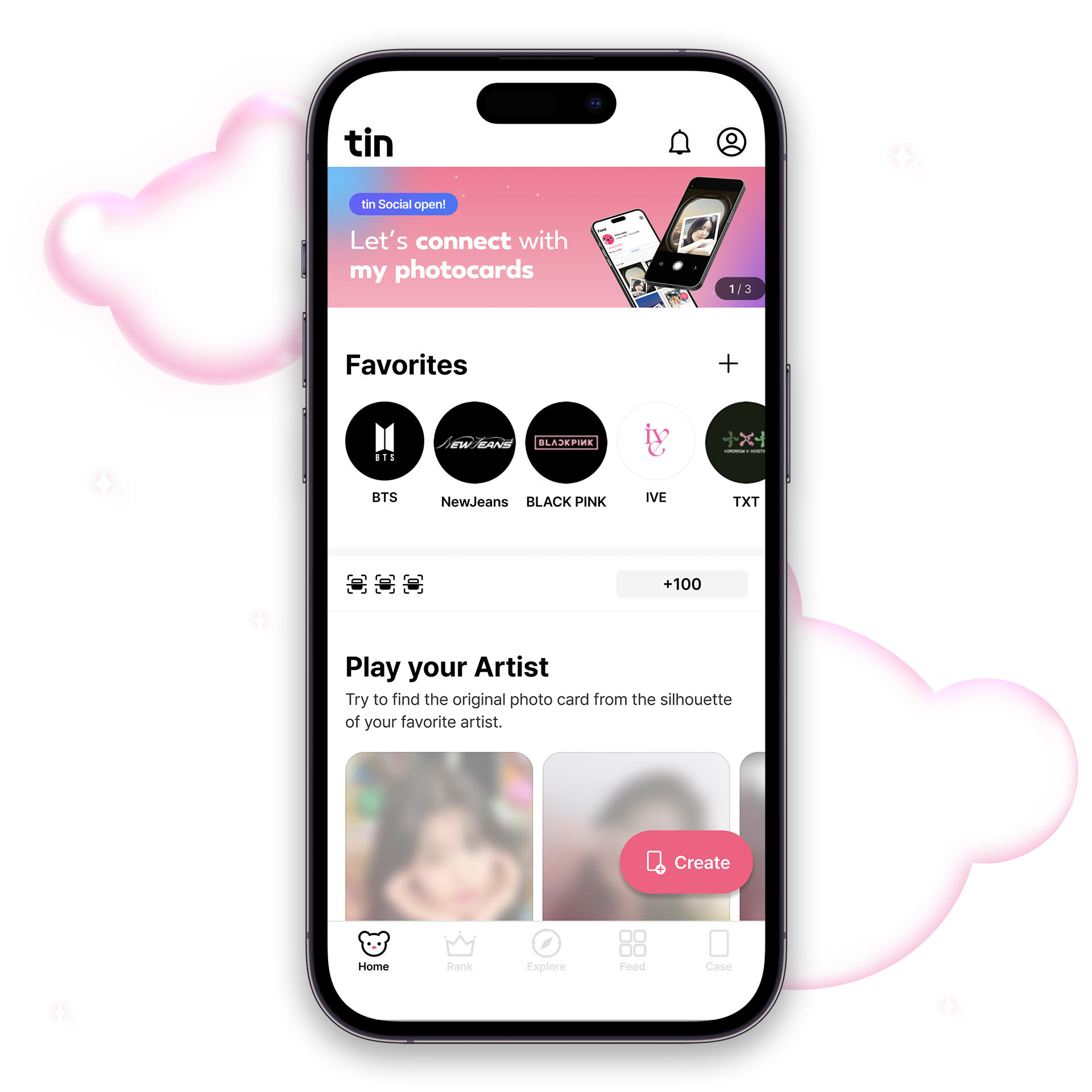 tin l Kpop Digital photocards platform