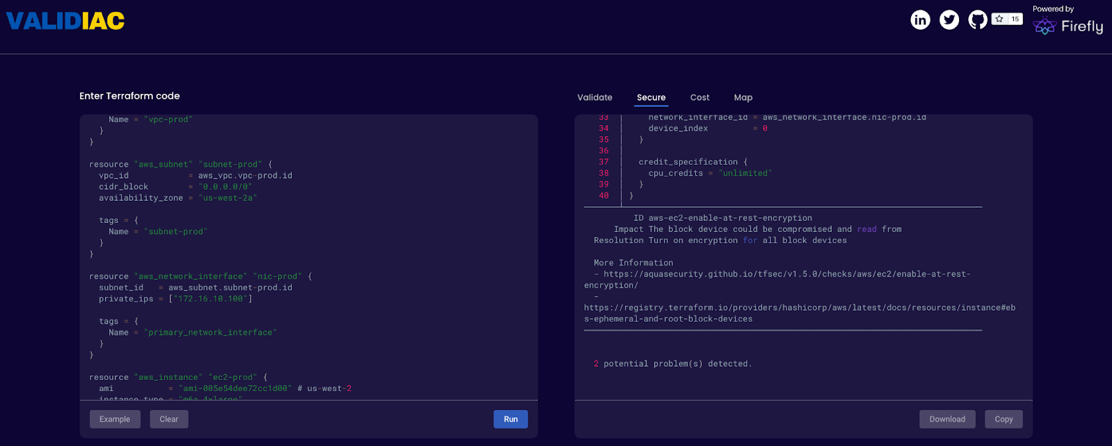 Introducing ValidIaC for Infrastructure-as-Code best practices in code, security, visibility ...