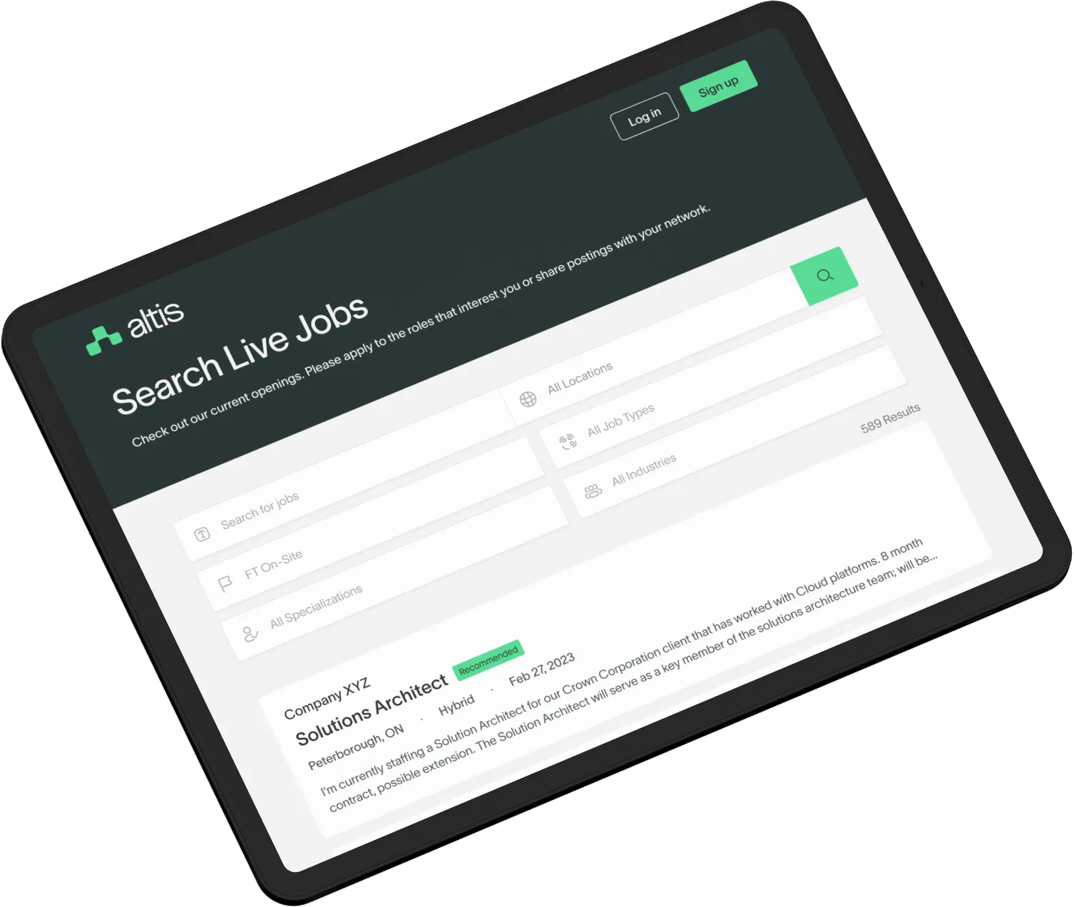 Find Work | Altis Technology