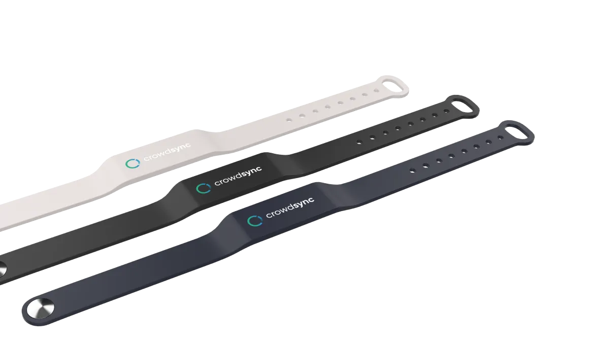 NFC TAGS | Silicone Adjustable Band | CrowdSync Technology